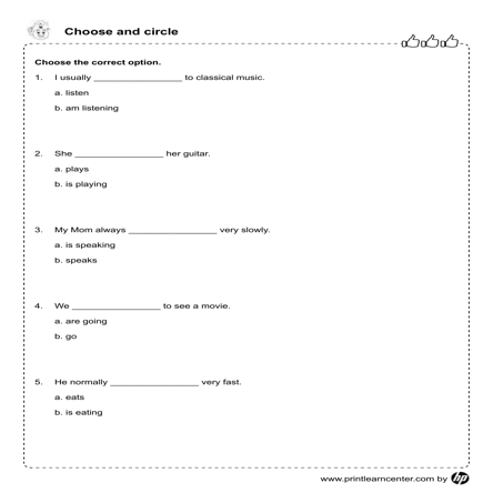 English Grammar Worksheets For Grade 4 Verbs 4Th Grade English