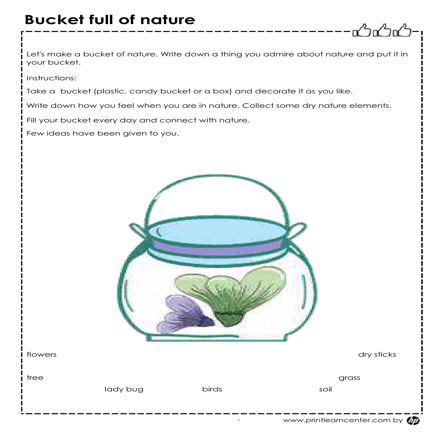 Nature Elements Worksheets