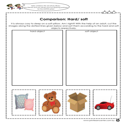 Hard And Soft Objects Printable Worksheets Sort By Properties 10