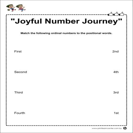 Ordinal Numbers Worksheet Kidz Worksheets: Kindergarten Ordinal