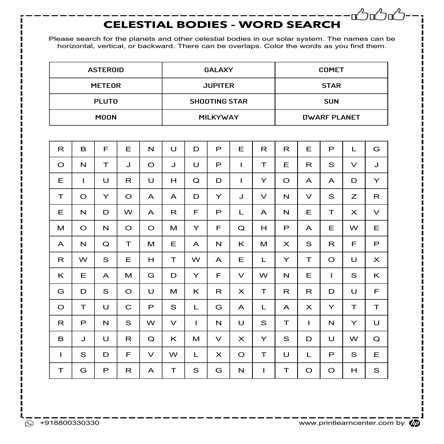 3rd Grade Worksheets Word Search