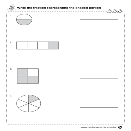 Fraction Worksheets For Class 2