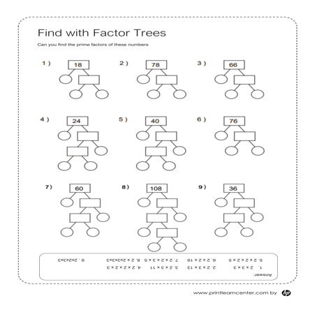 Pre Algebra Lessons Worksheets