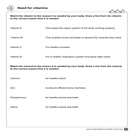 Vitamin Worksheet Labyrinth Maze Game. Cartoon Vitamin And